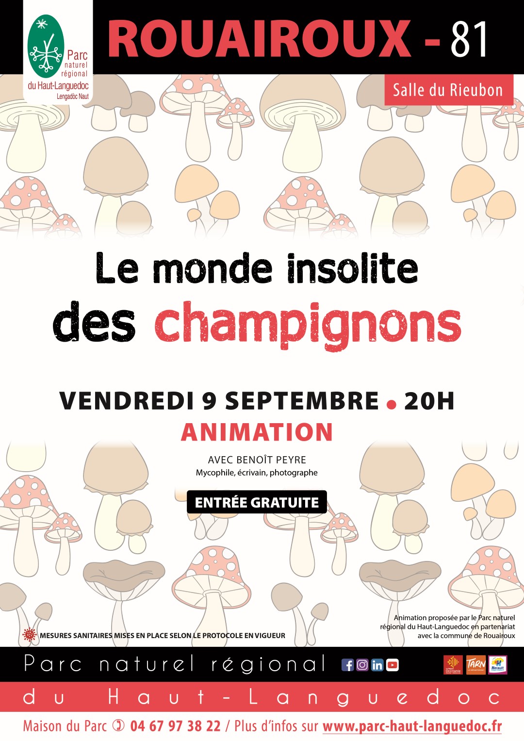 Le monde insolite des champignons - Rouairoux | Parc naturel régional ...